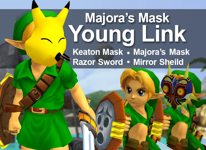 Majora S Mask Young Link Ssbm Textures